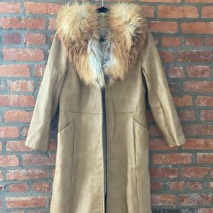 Scully | Jackets & Coats | Scully Vintage Leather Trench Coat With Faux ...